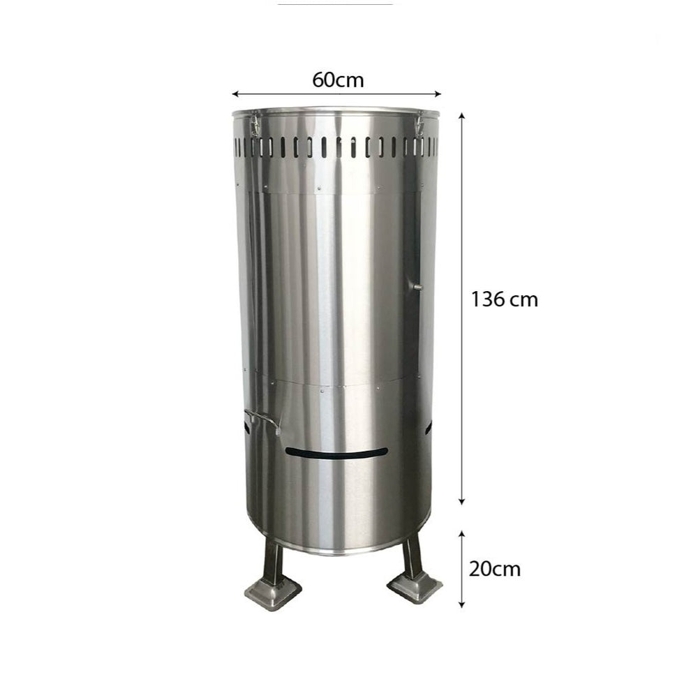 Hippomart Incense Burner Bin, Joss Paper Burner - Stainless Steel