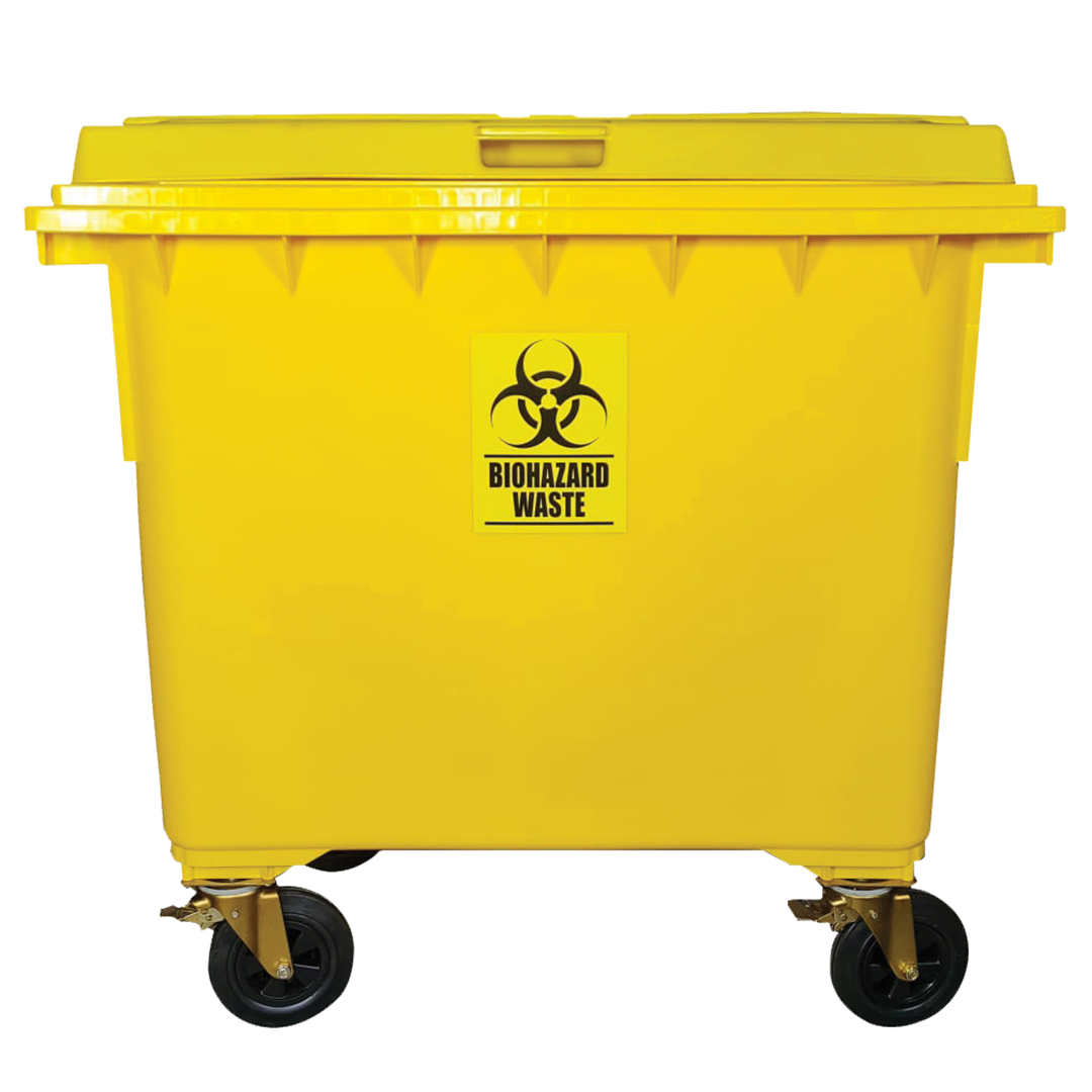 Biohazard Mobile Garbage Bin | 660L, 1100L | Trash Bin | Waste Bin ...