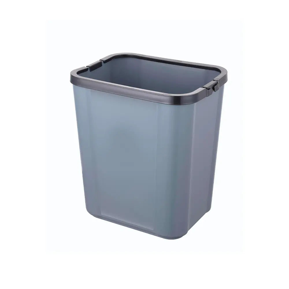 Non Lid Dustbin | Bag Holder | 15L | Green, Grey, | Trash Bin | Kitchen Bin
